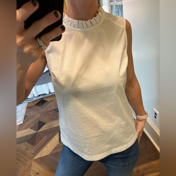 Laundry By Shelli Segal | Tops | Laundry White Lace Back Button Top ...